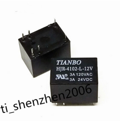 3PCS ORIGINAL HJR-4102-L-12V 3A 125VAC TIANBO Relay 6Pins | eBay