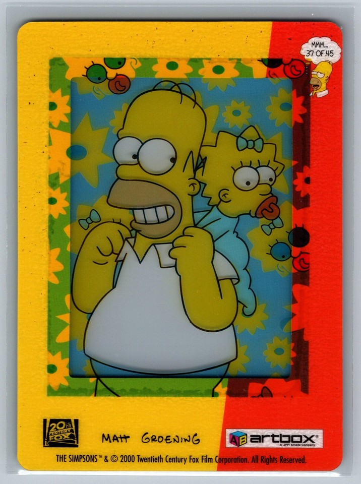 Homer & Maggie 2000 Artbox The Simpsons FilmCardz #37 Trading Card Film ...