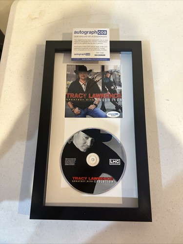 TRACY LAWRENCE SIGNED AUTOGRAPH FRAMED CD DISPLAY ACOA COUNTRY GREATEST ...