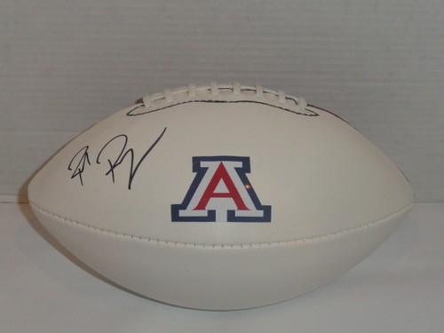 RICH RODRIGUEZ SIGNED FOOTBALL ARIZONA WILDCATS COACH AUTOGRAPHED PROOF ...