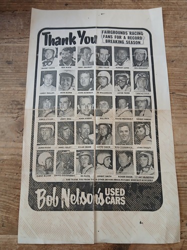 Original 70's Race Fans Record Breaking Season Spfld, Missouri, LARRY ...