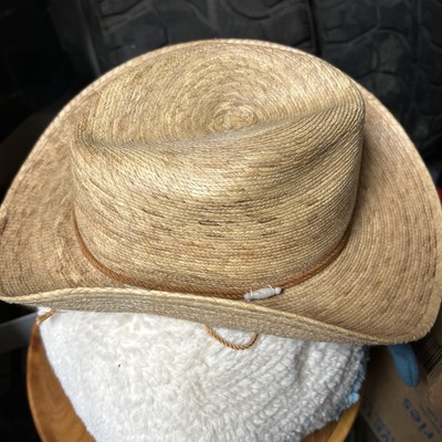 Vintage Retro Legitimo Sahuayo Mexico Straw Western Cowboy Hat Size 55 ...