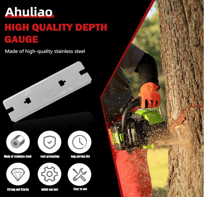 Depth Gauge for Husqvarna 5056981-01N Chainsaw Raker Chain Depth 3/8 ...