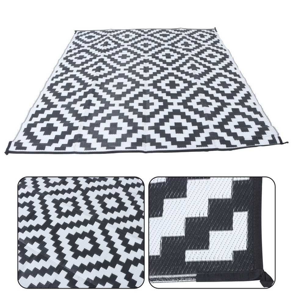 8x10ft Outdoor Rug Outdoor Indoor RV Mat Carpet For Patio Backyard ...