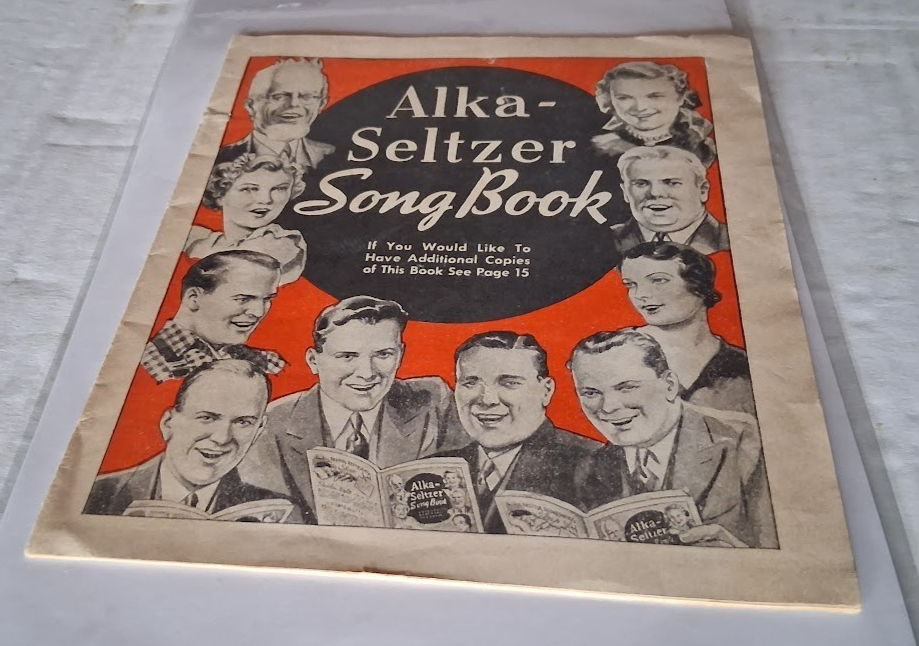 1936 Vtg Alka Seltzer Song Book Ad Miles Lab Hoosier Hot Shots Uncle ...