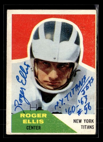 1960 Fleer Roger Ellis #119 Rookie Signed Auto Autograph ZZ5171 | eBay