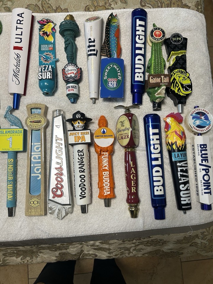 Beer Tab Handles Lot of 35 Various Brands - Used | eBay