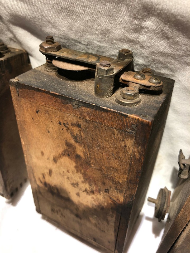 Lot of 3 Old FORD Model T Vehicle Ignition Spark Buzz Coil BRASS TOP ...