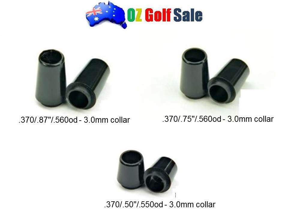12pcs .370" Collared Collar Golf Iron Club Ferrule Ferrules - 4 Sizes ...