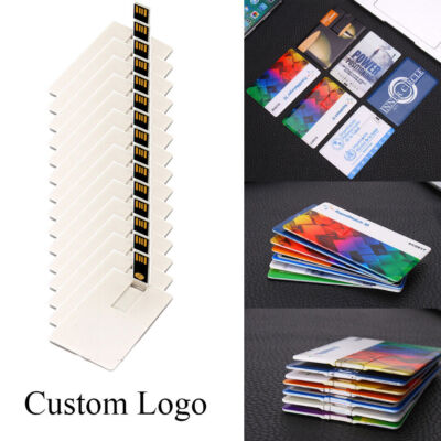 Lot 50PCS 1/2/4/8/16GB Credit Card USB Flash Drive Memory U Stick ...