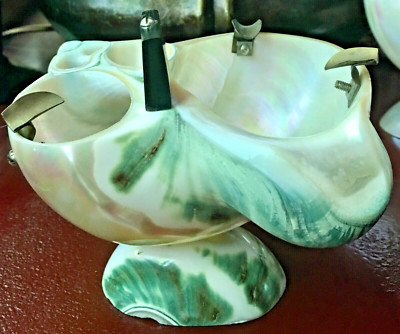 Antique Mother of Pearl Seashell Ashtray Excellent | eBay