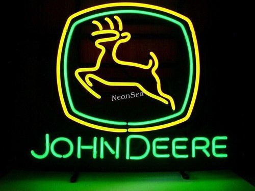 New John Deere Agriculture Farm Truck Garage Real Neon Sign Light Decor ...