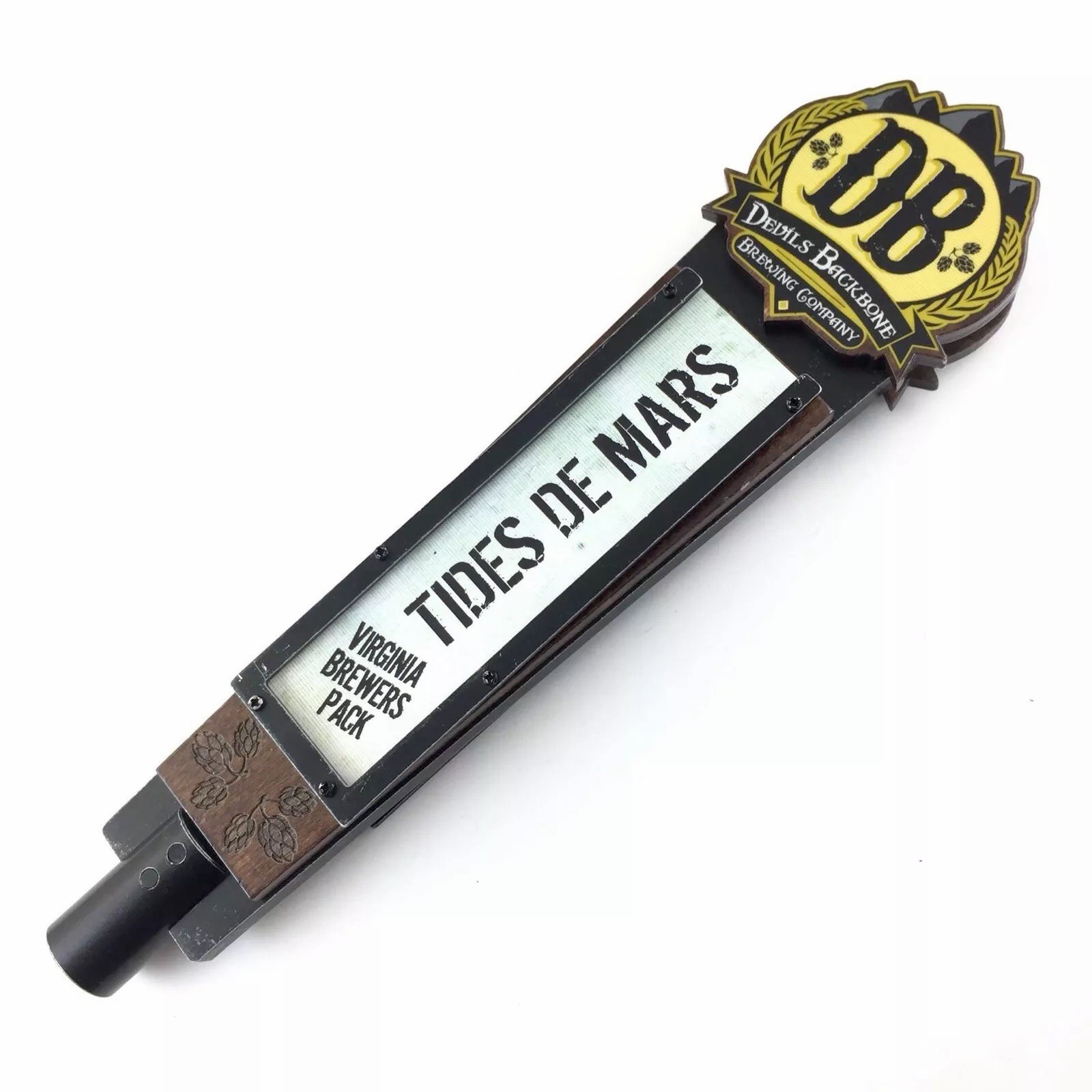 Devils Backbone Tides De Mars Beer Tap Handle Knob w/ Marker DB 2 Sided ...