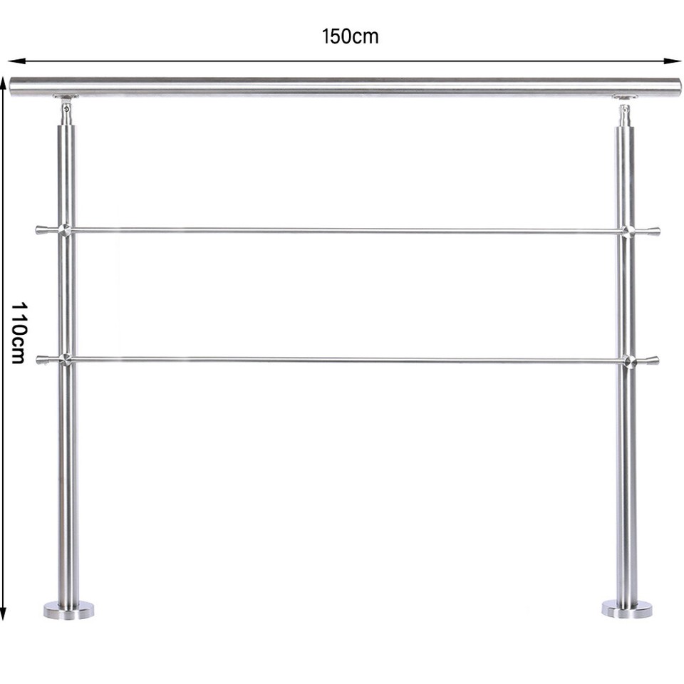 Outdoor Grab Rail Safety Handrail Door Garden Step Rail 150cm Handrail ...