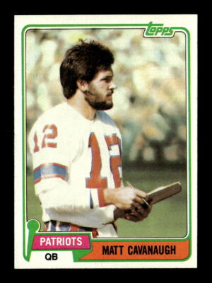 1981 Topps #248 Matt Cavanaugh New England Patriots NM+ Football Card ...