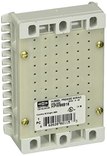 Hubbell HPW66B16 Block, Modular, 66B Block, Fits 6 Pairs, Pack of 1 | eBay