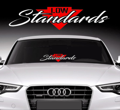 LOW STANDARDS Windshield Banner Vinyl Decal Sticker JDM for Toyota ...