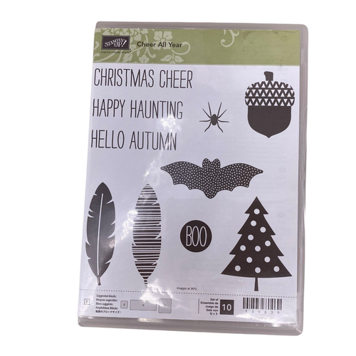 Stampin Up Cheer All Year 10 pc Photopolymer Seasonal Stamp Set ...