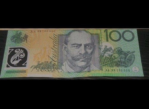 Rare Serial Number, A Collectors Dream, Australian $100 Note AA 99 ...