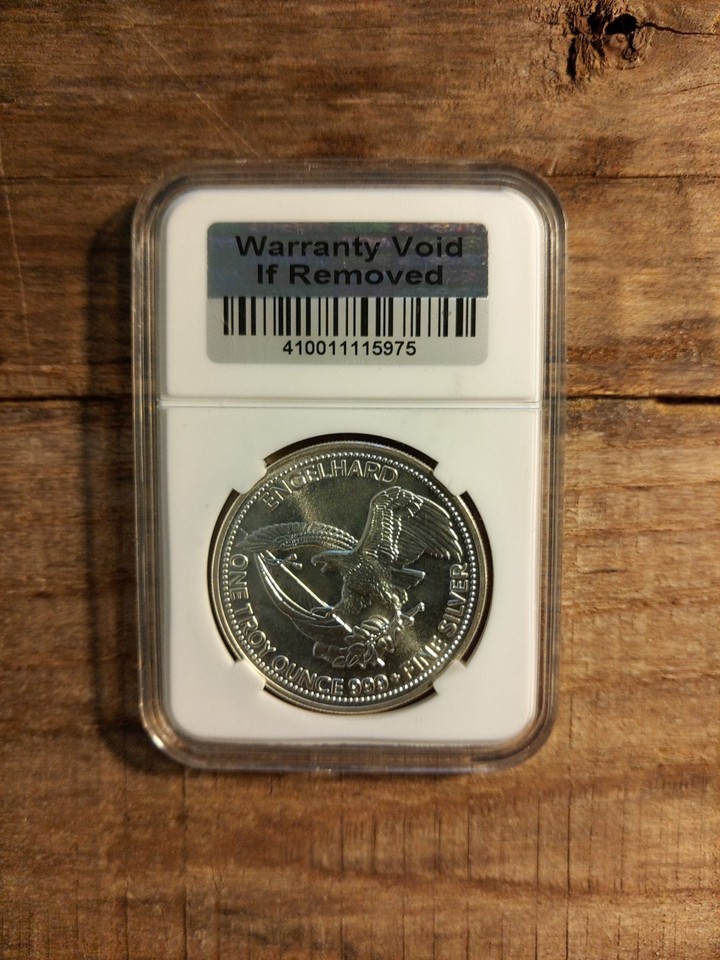 ENGELHARD RARE PAIR 1984 & 85 PROSPECTOR ROUNDS EAGLE & ROUND E WITH ...