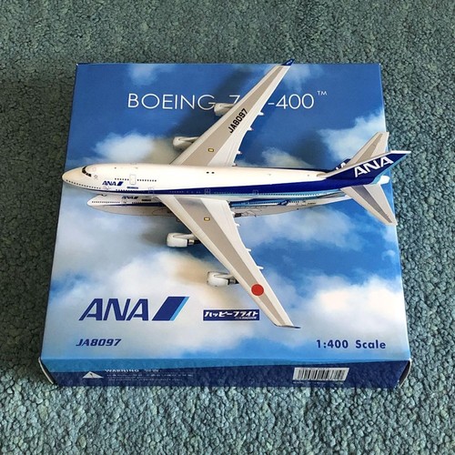 ANA 747-400 Happy Flight Boeing Model 1:400 JA8097 Used | eBay