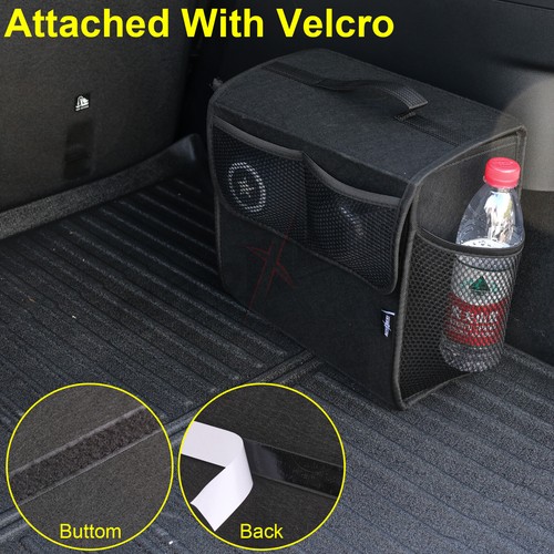 Car Rear Truck Boot Organizer Storage Bag Felt Tidy Collapsible ...