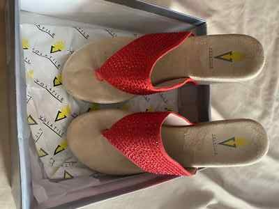 Ladies Volatile Majestic red sparkle Wedges sandals size 9 | eBay