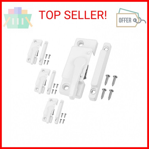 Window Sash Locks, 4 Pack Window Latches Replacement Sash Locks White ...