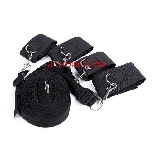 Unisex Restraint Harness Bondage Strap Handcuffs Ankle Kit Couples ...
