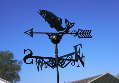 Fish Weathervane by Poppy Forge Solid Steel Wind Vane Made in the UK ...