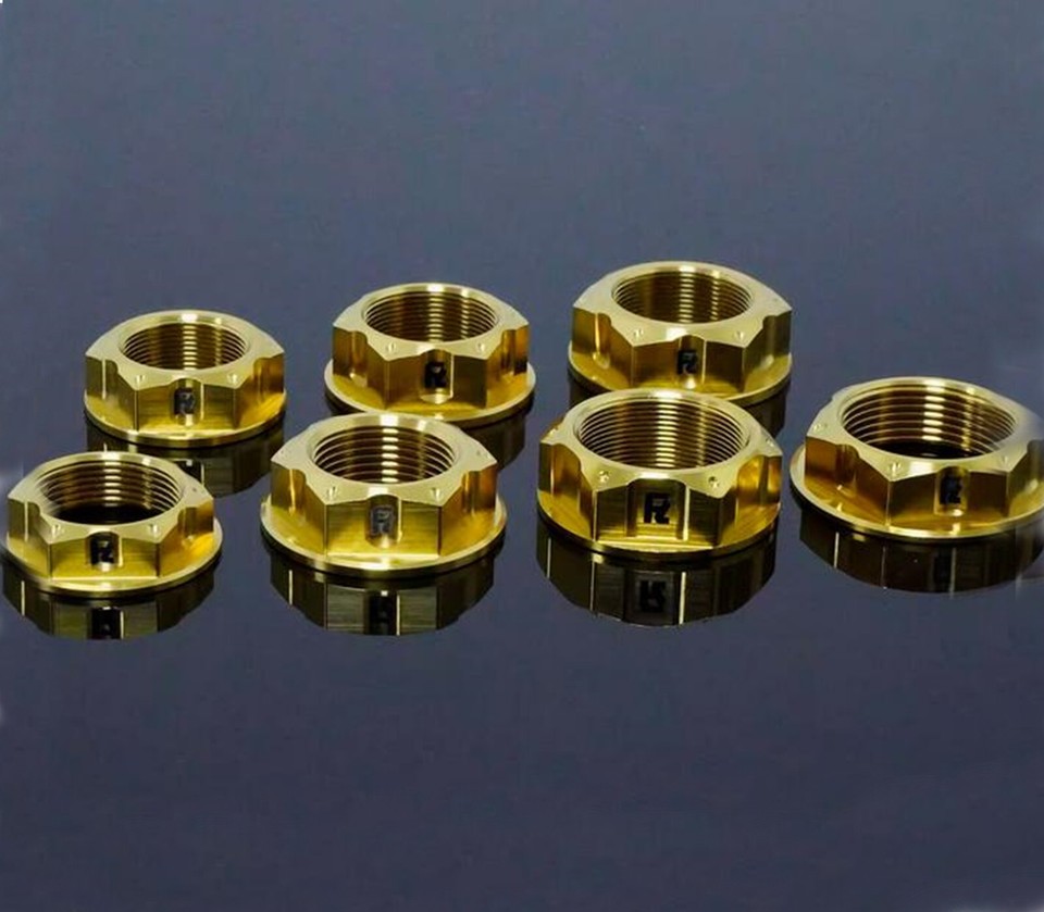 M28 Titanium Alloy Nut Motorcycle Axis CNC Hex Nut Pitch 1.0 | eBay