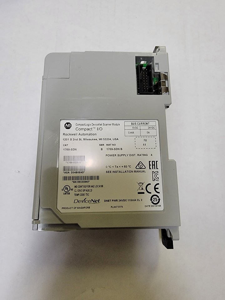 1769-SDN COMPACTLOGIX DEVICENET SCANNER CARD ALLEN BRADLEY ROCKWELL ...