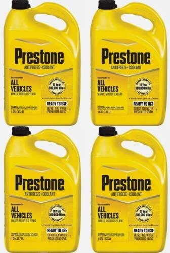 4 x PRESTONE AF2100 Antifreeze Coolant,1 gal.,50/50 - Brand New - Free ...