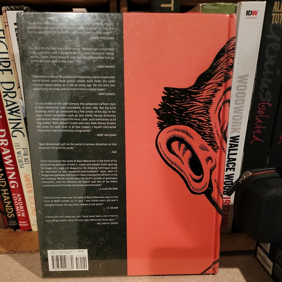 The Original Art of Basil Wolverton Hardcover first print rare HC MAD ...