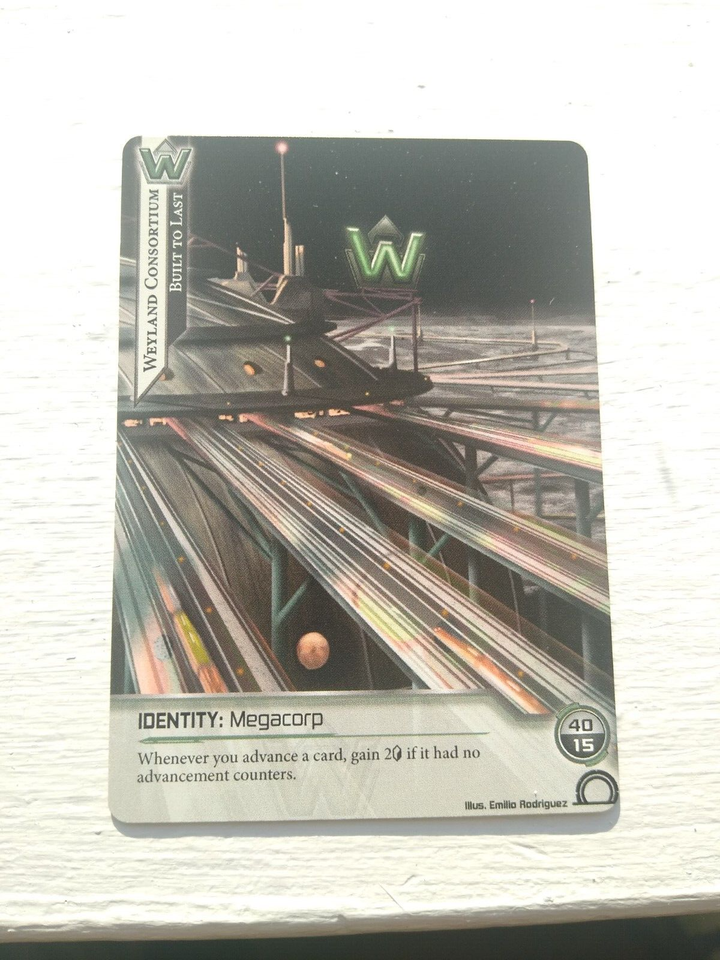 Android Netrunner - HB Precision Design / Weyland Built to Last 2-sided ...