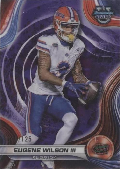 2024 Bowman's Best University - Eugene Wilson III #67 Purple Refractor ...