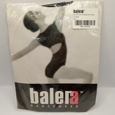 New Balera Dancewear Girls Tights Style T99C Black Size LC | eBay
