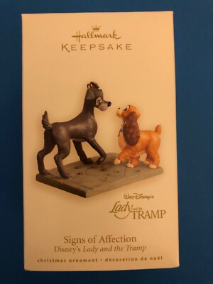 Hallmark NEW LADY TRAMP SIGNS OF AFFECTION Christmas Keepsake Ornament ...