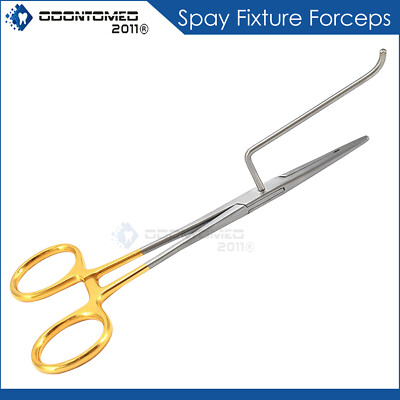 Ovariohysterectomy Spay Clamp Forceps 6'' Gold Handle Surgical Medical ...