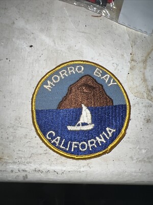 California Patch Morro Bay Rock California Souvenir Travel Patch CA ...