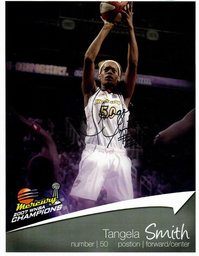 "San Antonio Stars" Tangela Smith Signed 8X10 Color Photo COA | eBay