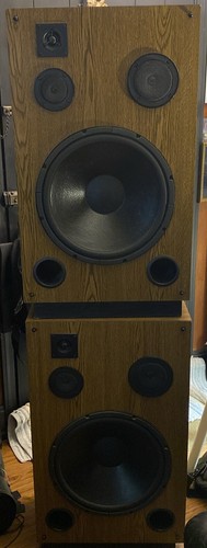 KLH Linear Dynamics PR-950S Speakers 15" Woofers , 4 Way Clear Sounding ...