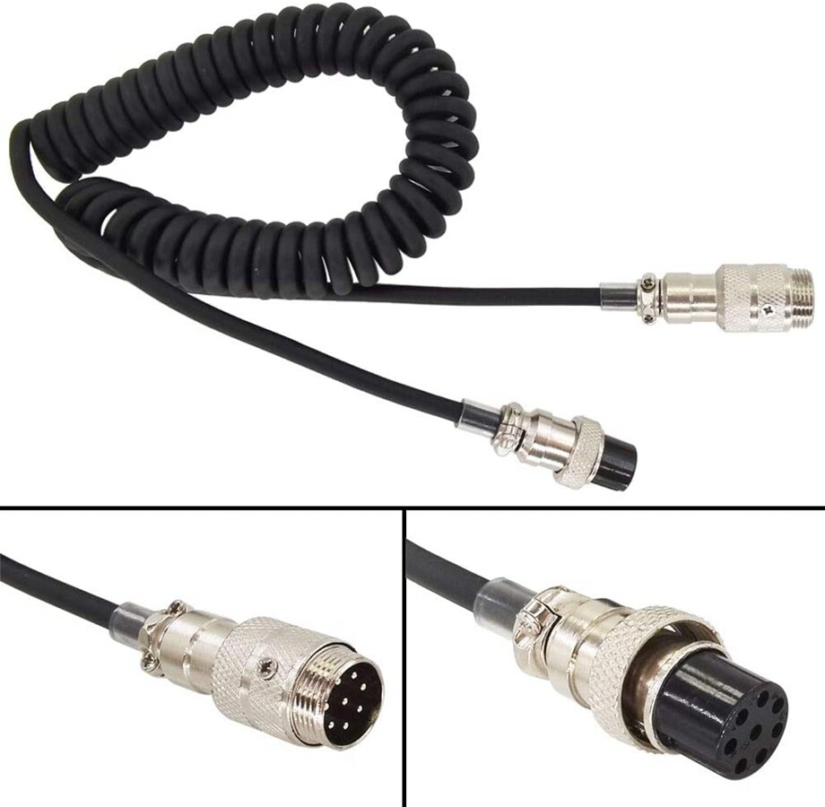 8 pin Microphone extension cable for Kenwood MC-60 MC-90 Mc-60A TS-570S ...
