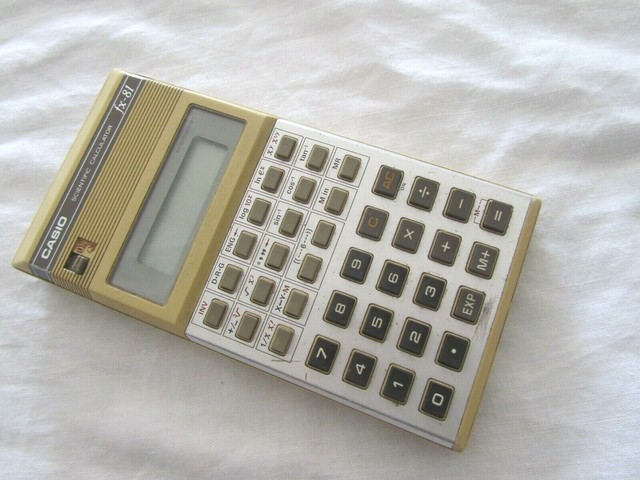 Vintage 1980s Casio Fx-81 Scientific Calculator Working for sale online ...