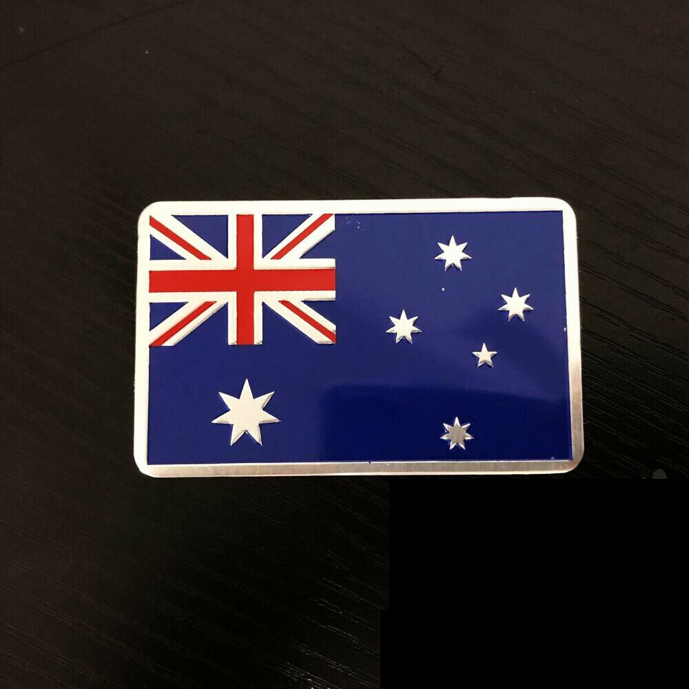1x Australian Flag Australia Car Badge Decal Aluminum Emblem Sticker ...