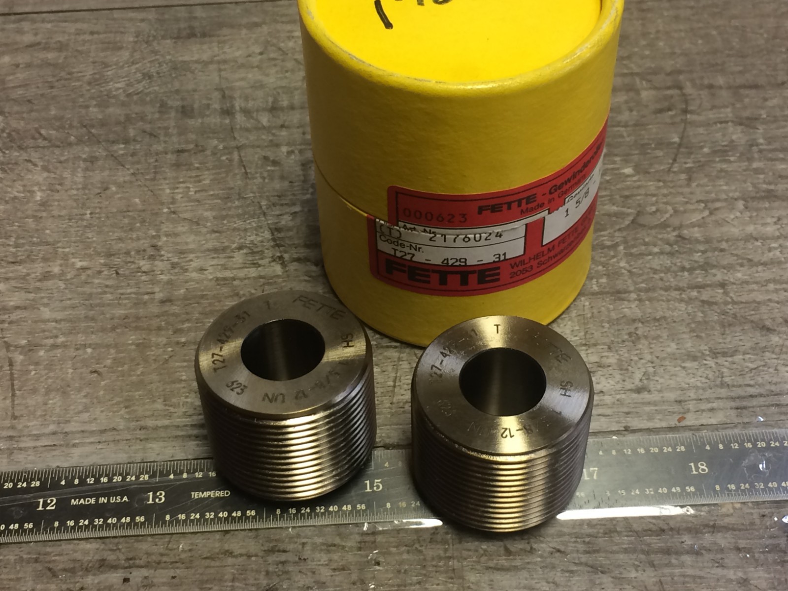 NEW SET OF FETTE THREAD ROLLING DIES 3/4 - 16 UNF | eBay