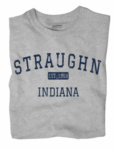 Straughn Indiana IN T-Shirt EST | eBay