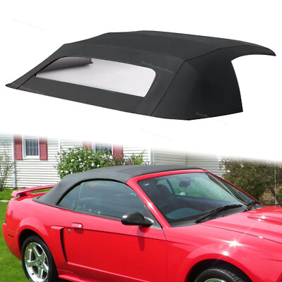 1994-2004 Ford Mustang Soft Top W/window Black Plastic Convertible Fit ...