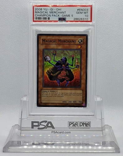 YUGIOH CP05-EN003 MAGICAL MERCHANT SUPER RARE HOLO FOIL CARD PSA 10 GEM ...