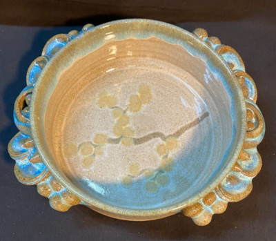 Sam Machulis Pottery Bowl with Handles Michigan Artist | eBay